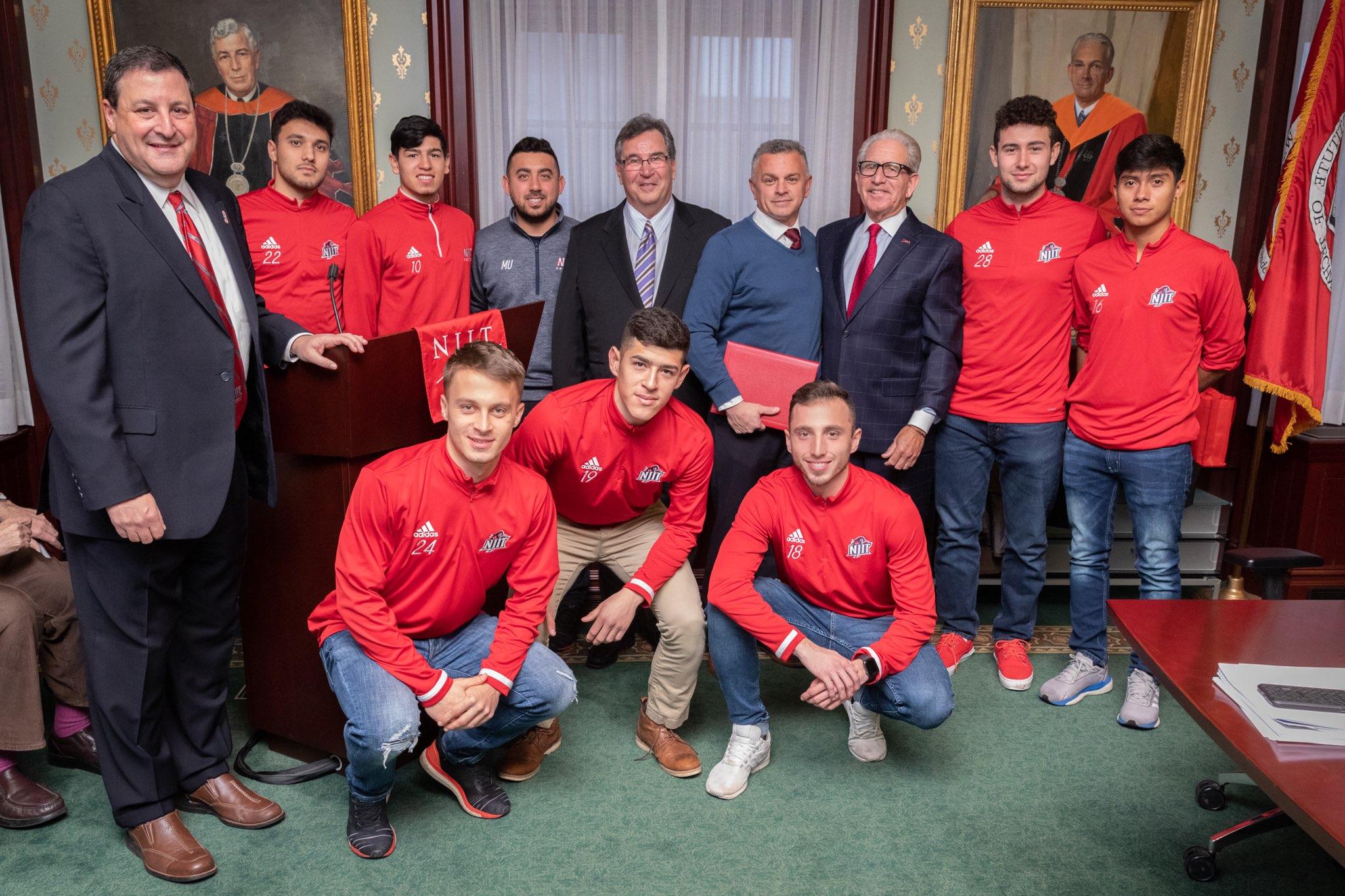 Men's Soccer Recognized by NJIT Board of Trustees for Historic Season