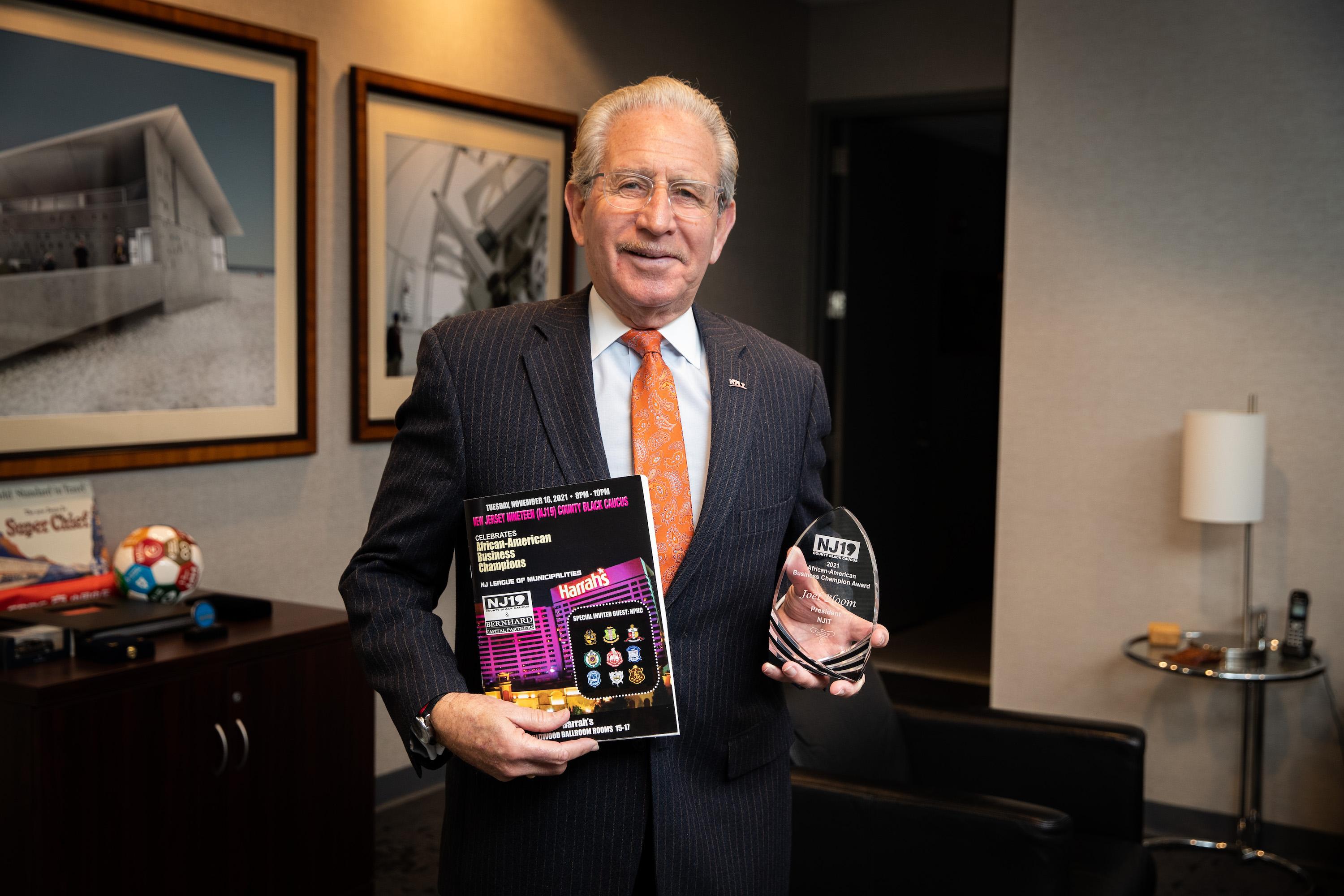 NJIT President Recognized for Support of Black Businesses