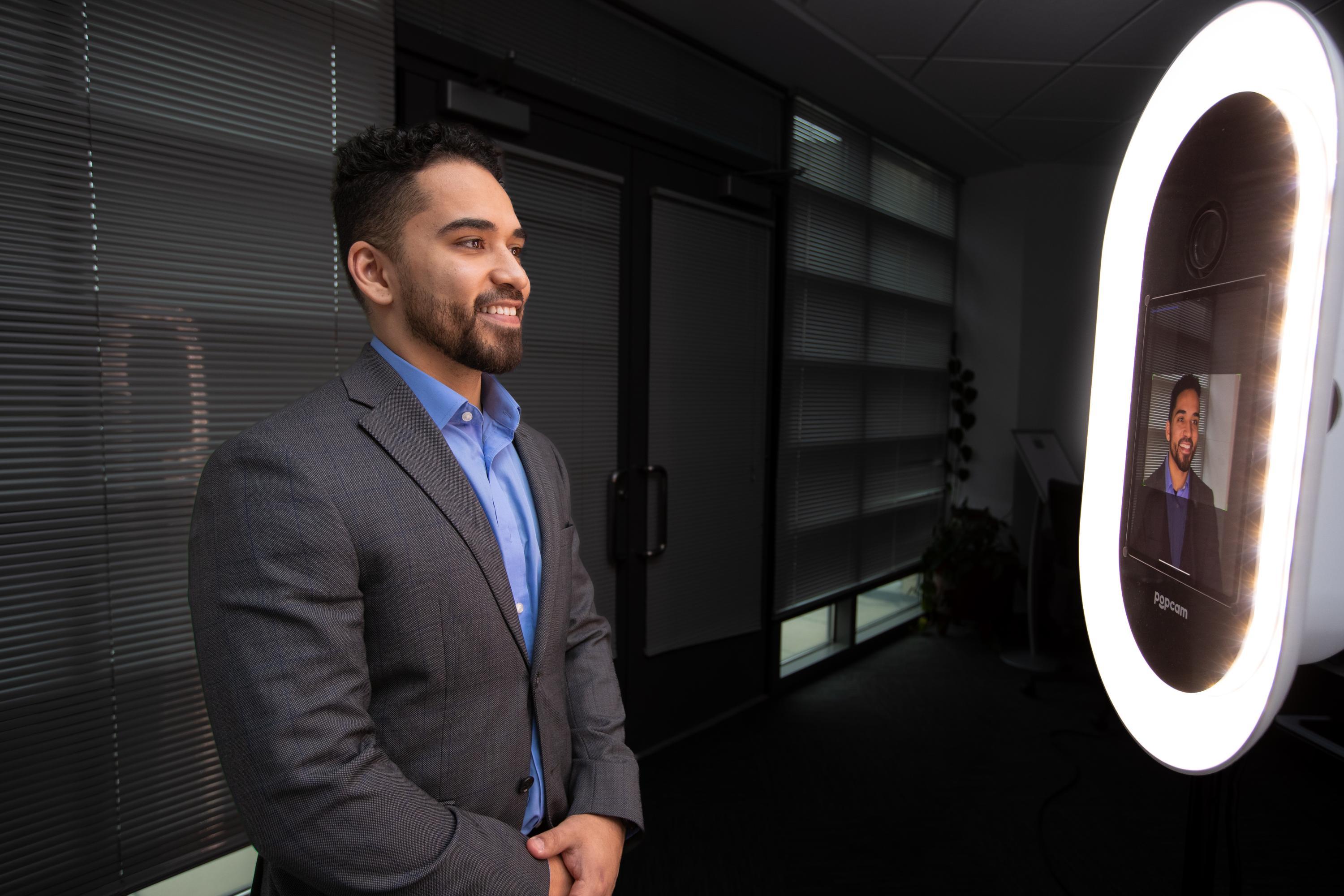 NJIT Students Can Now Get Professional Headshots via a Self-Serve Kiosk