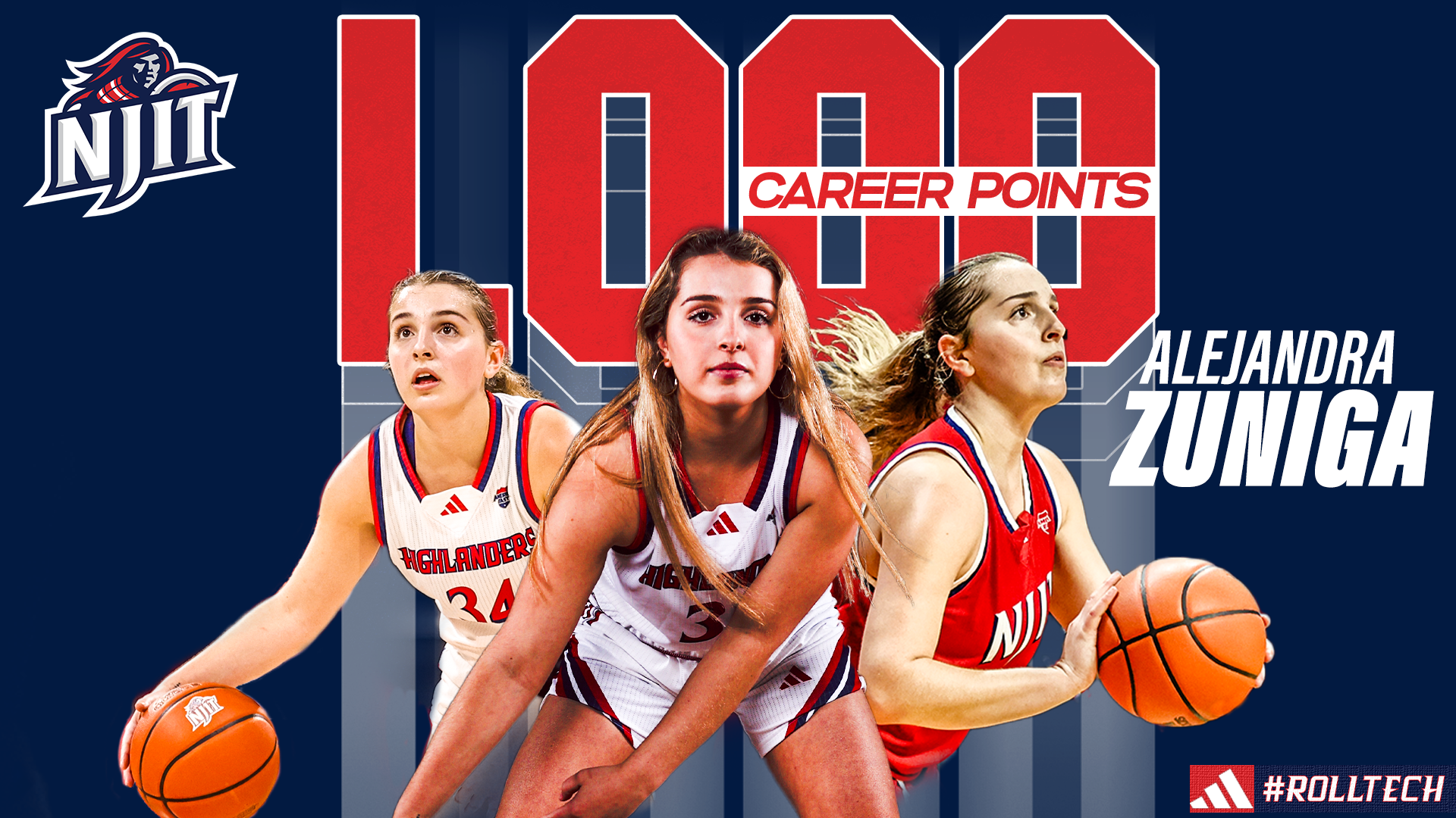 Zuniga Hits 1,000 Point Milestone, 13th Highlander in 1K Club